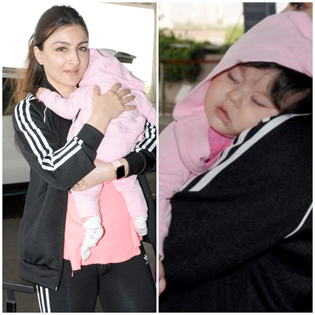 AWW! Sleeping beauty Inaaya looks cutest in the arms of Soha Ali Khan ...