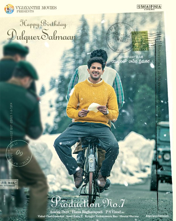 First Look: Dulquer Salmaan plays Lieutenant Ram in his next, poster ...