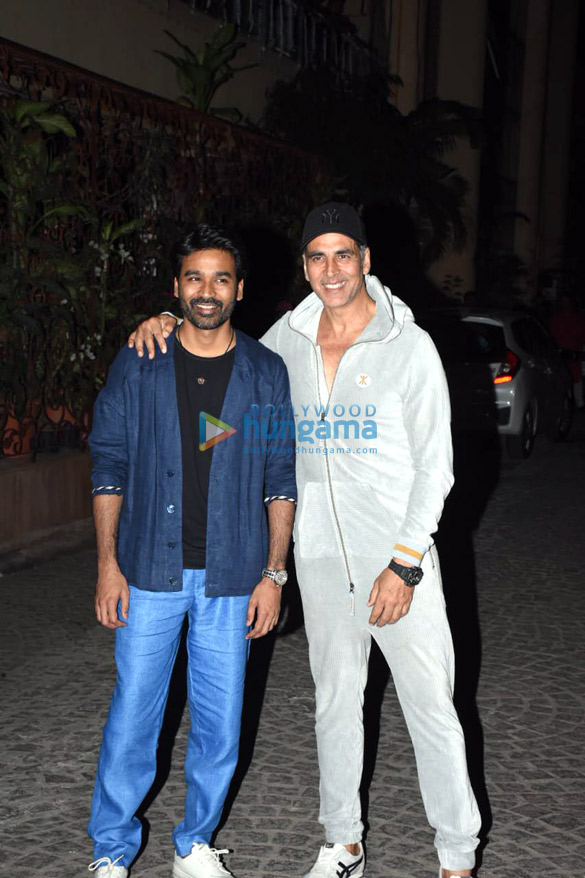 Photos Akshay Kumar, Dhanush and Aanand. L. Rai snapped during the ...