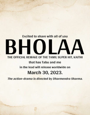 Bholaa Movie: Review | Release Date (2023) | Songs | Music | Images ...